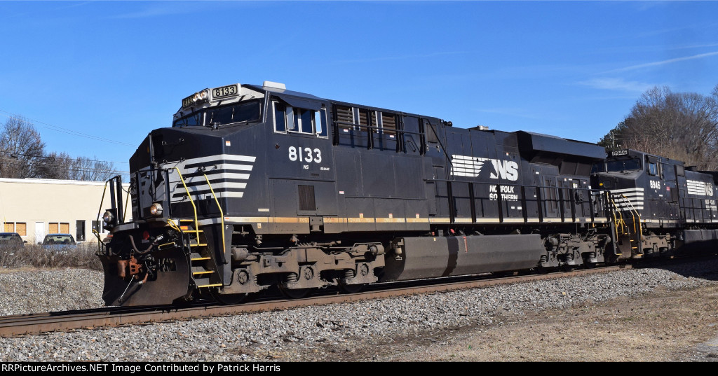 NS 8133 ES44AC and NS 8946 C40-9W westbound with a manifest at Church Street in Mableton Ga 01 ...